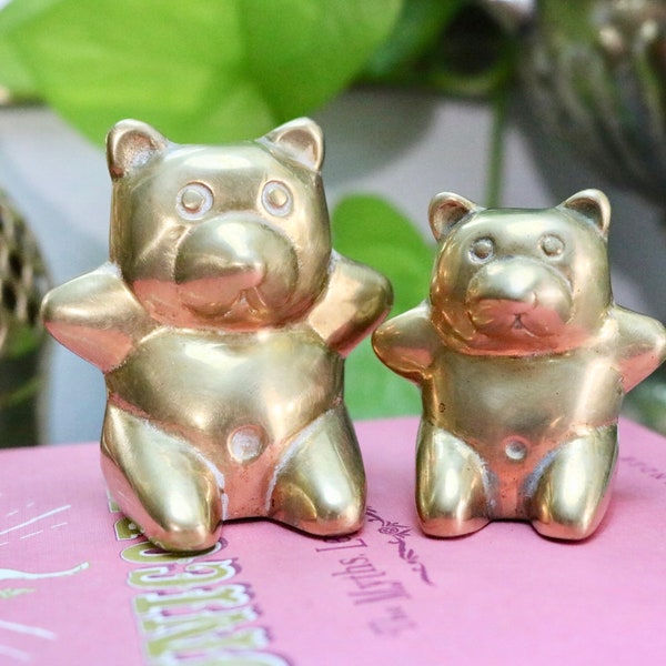 Metal Teddy Bear Figurines - Etsy