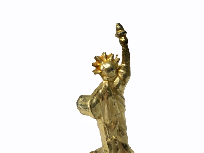 Vintage Small Gold Statue of Liberty Souvenir Figurine Plastic - Etsy