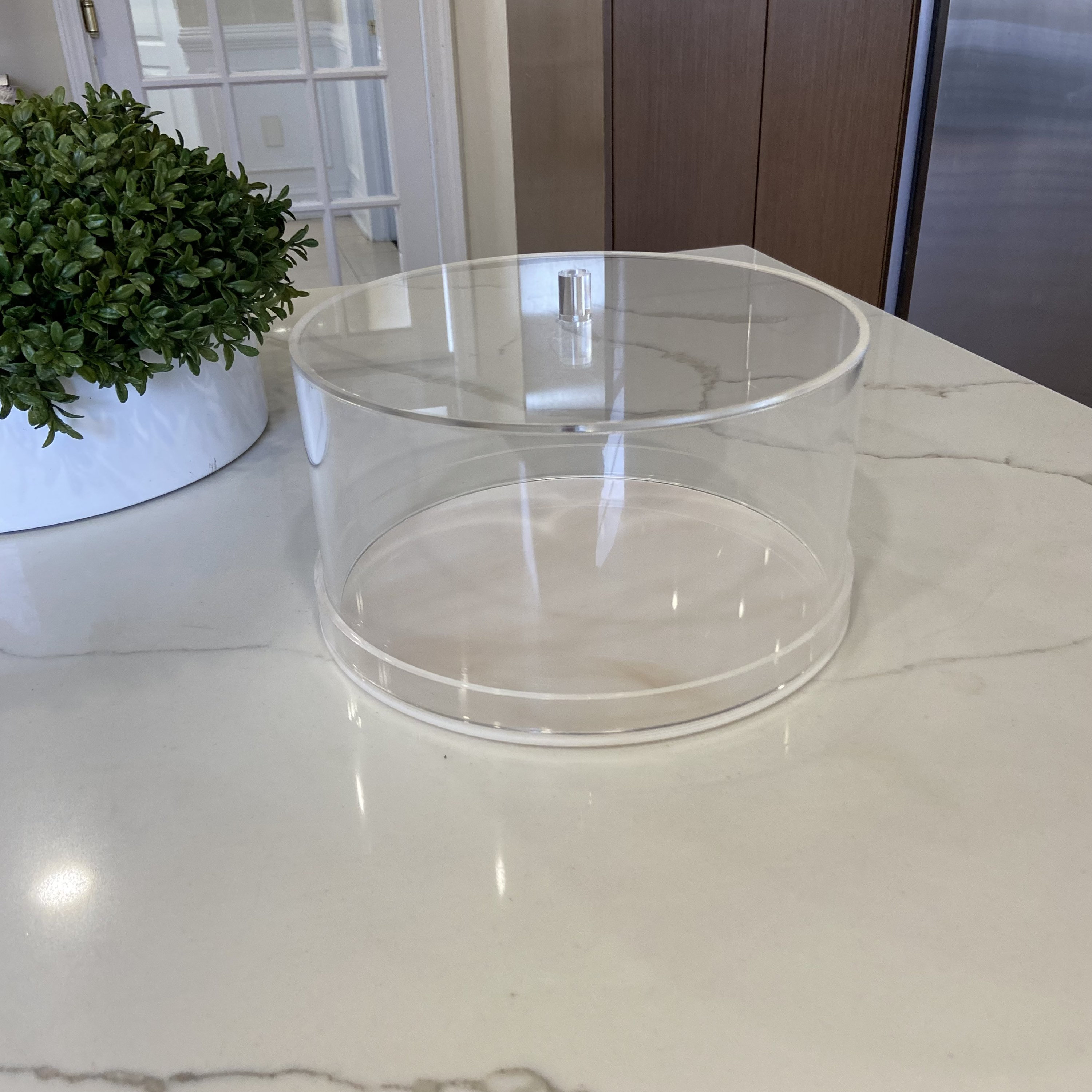 Lucite and Marble Cake Tray With Cover - Etsy