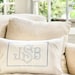 Romanesque 3 Letter Monogrammed Lumbar Accent Inch Pillow - Etsy