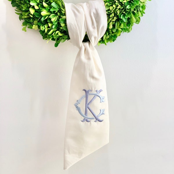Wreath With Monogram - Etsy