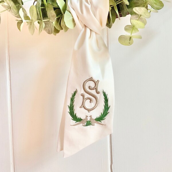 Monogram Door Wreath - Etsy