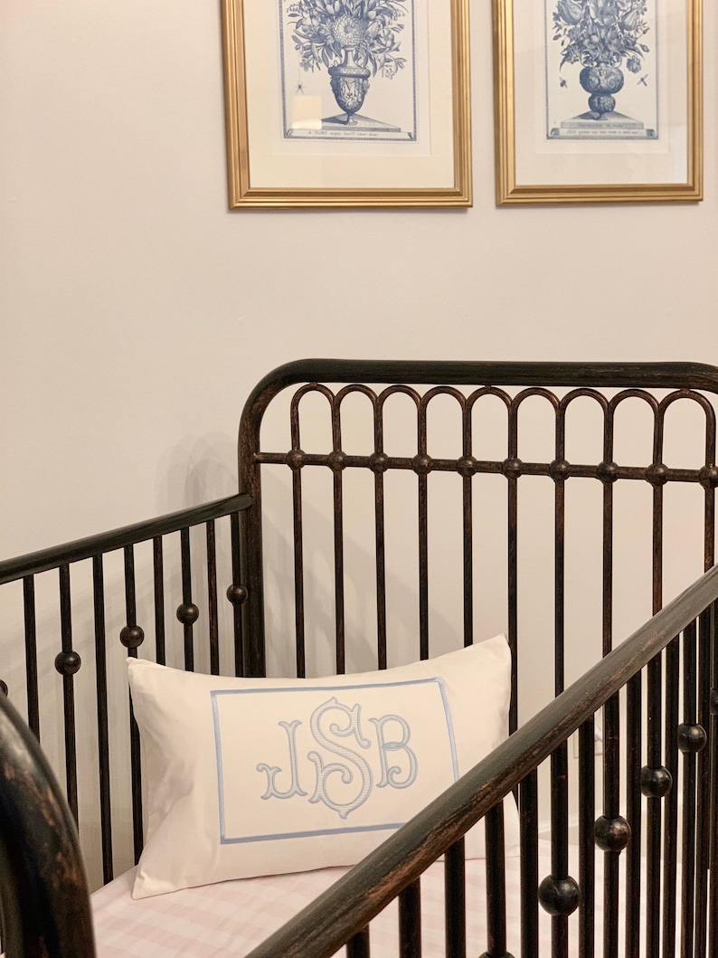 Romanesque 3 Letter Monogrammed Lumbar Accent Inch Pillow - Etsy