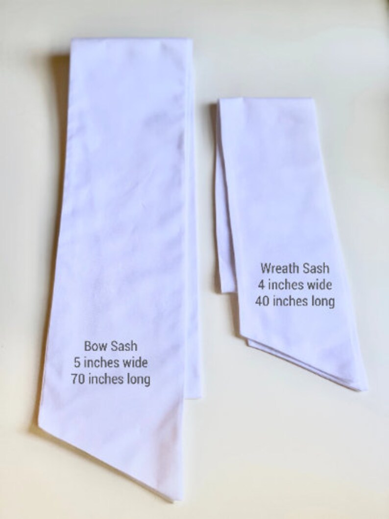 Single Letter Monogramed Sash - Etsy