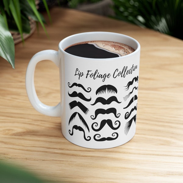 Mustache on Mug - Etsy