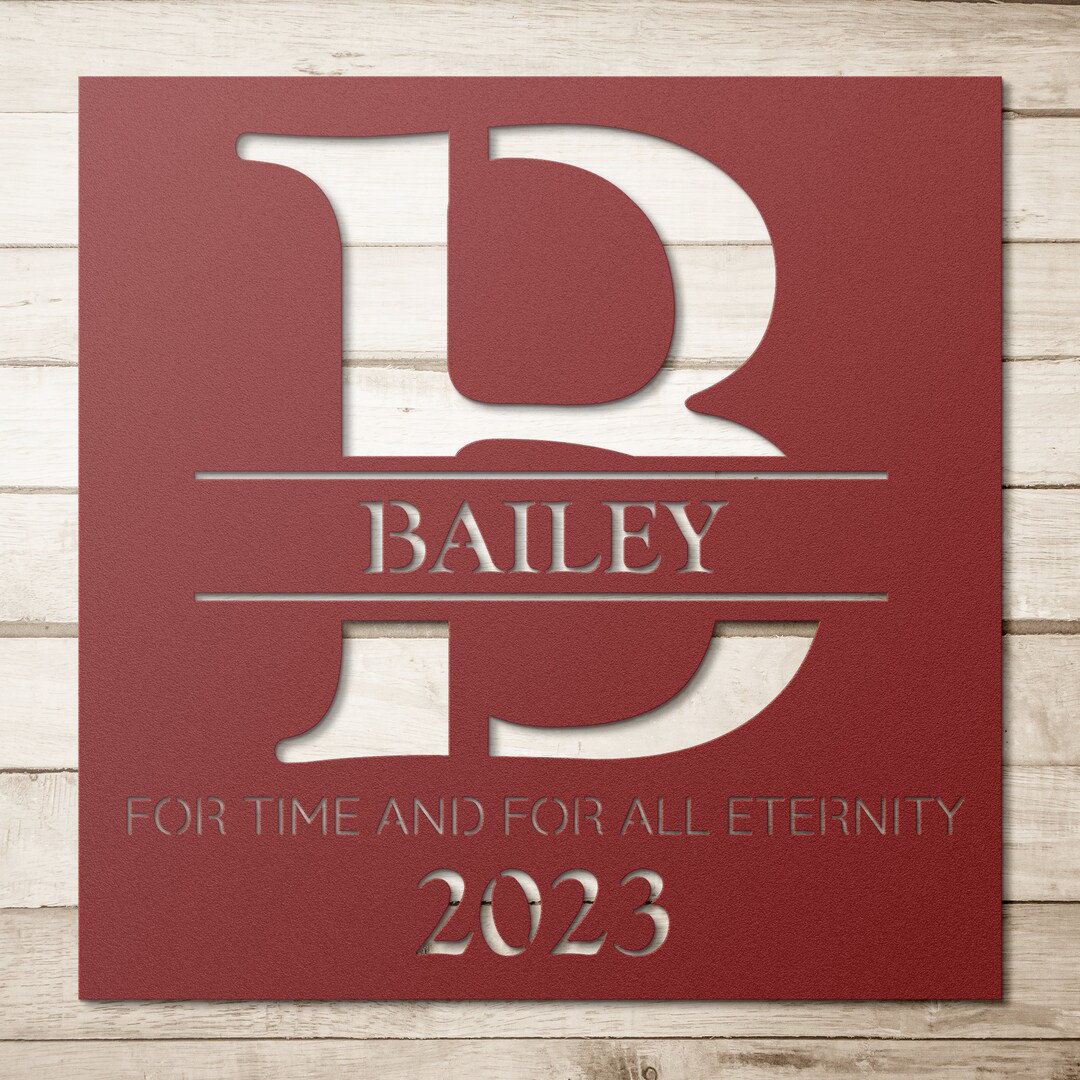 Personalized Die-cut Family LDS Sign, for Time and All Eternity ...