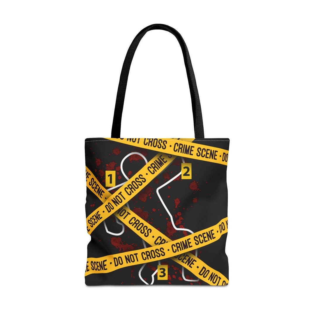 True Crime Scene Tote Bag, True Crime Gifts, True Crime Horror Bag ...