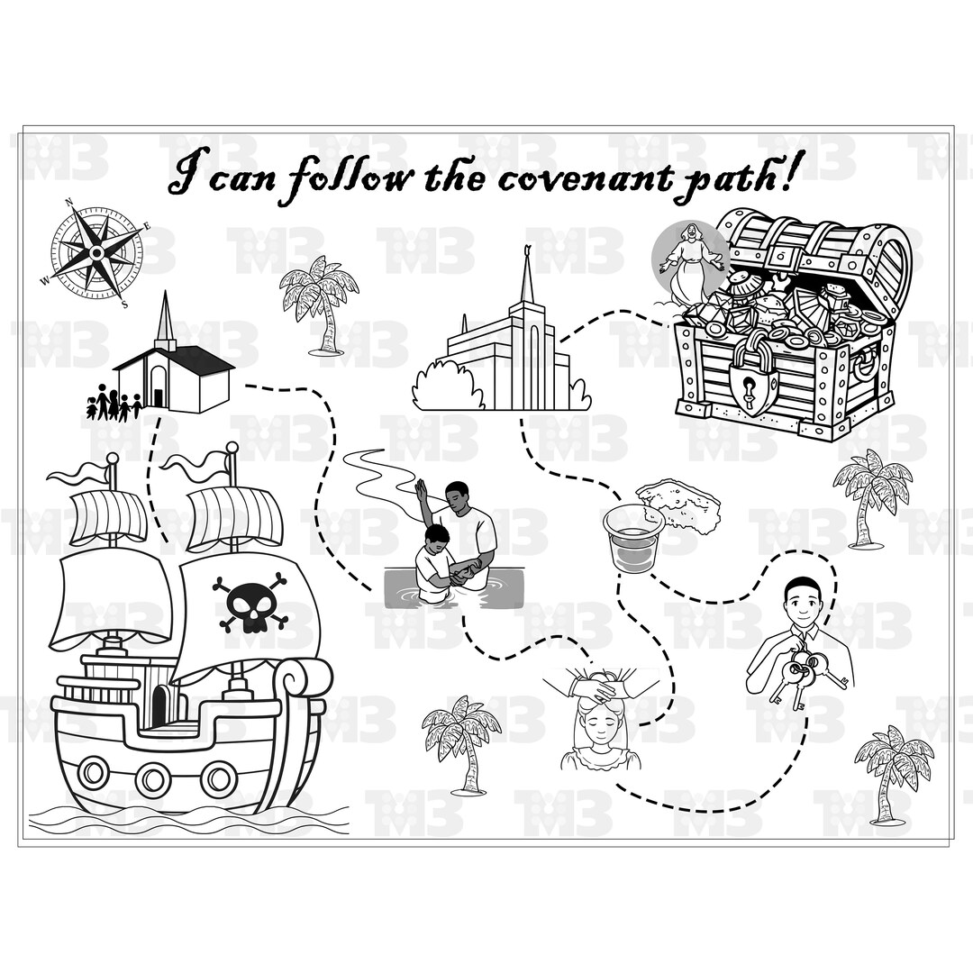 LDS Covenant Path Pirate Map for Primary Church of Jesus Christ of ...