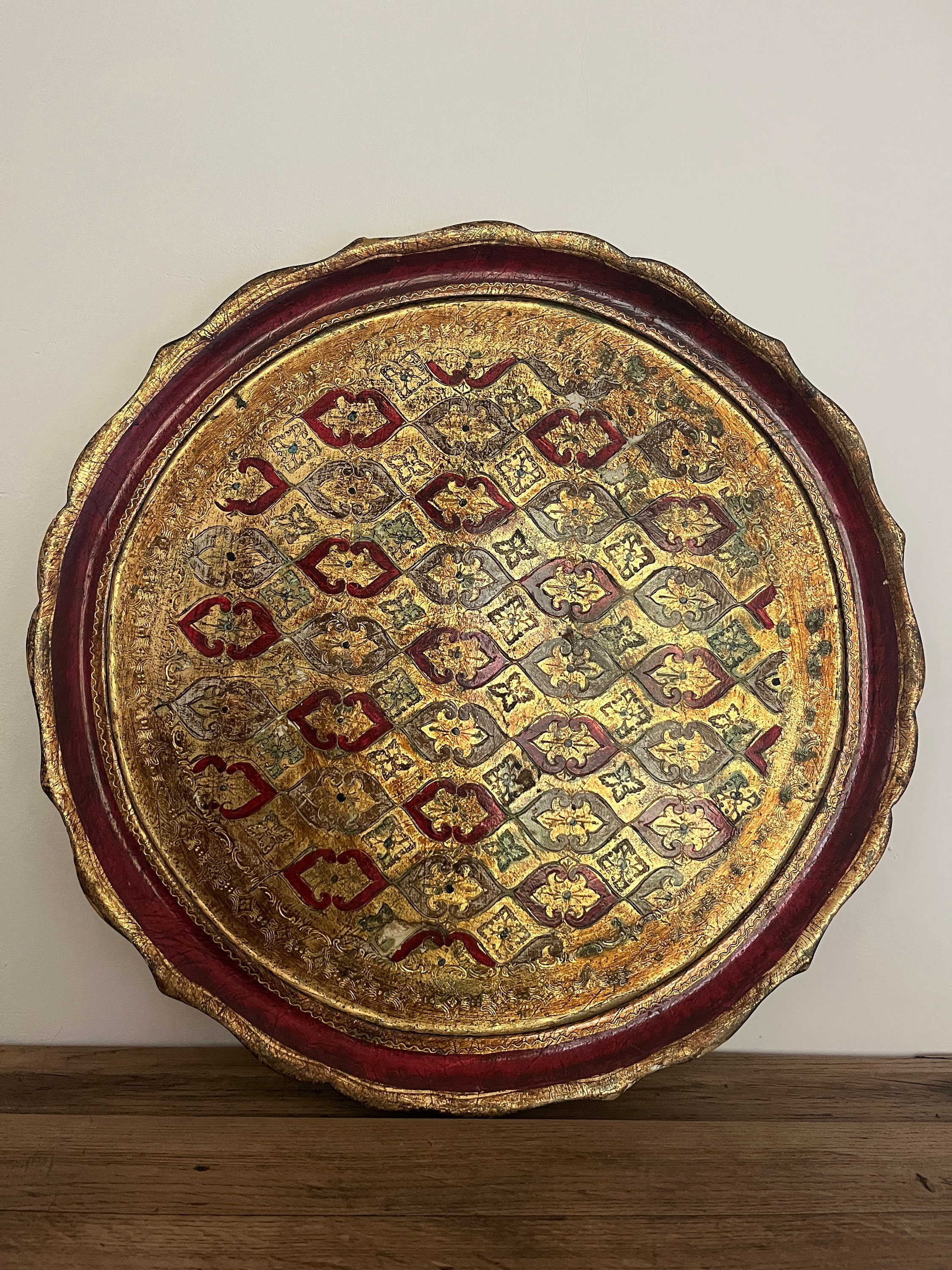 Vintage Italian Florentine Plateau / Tray - Etsy
