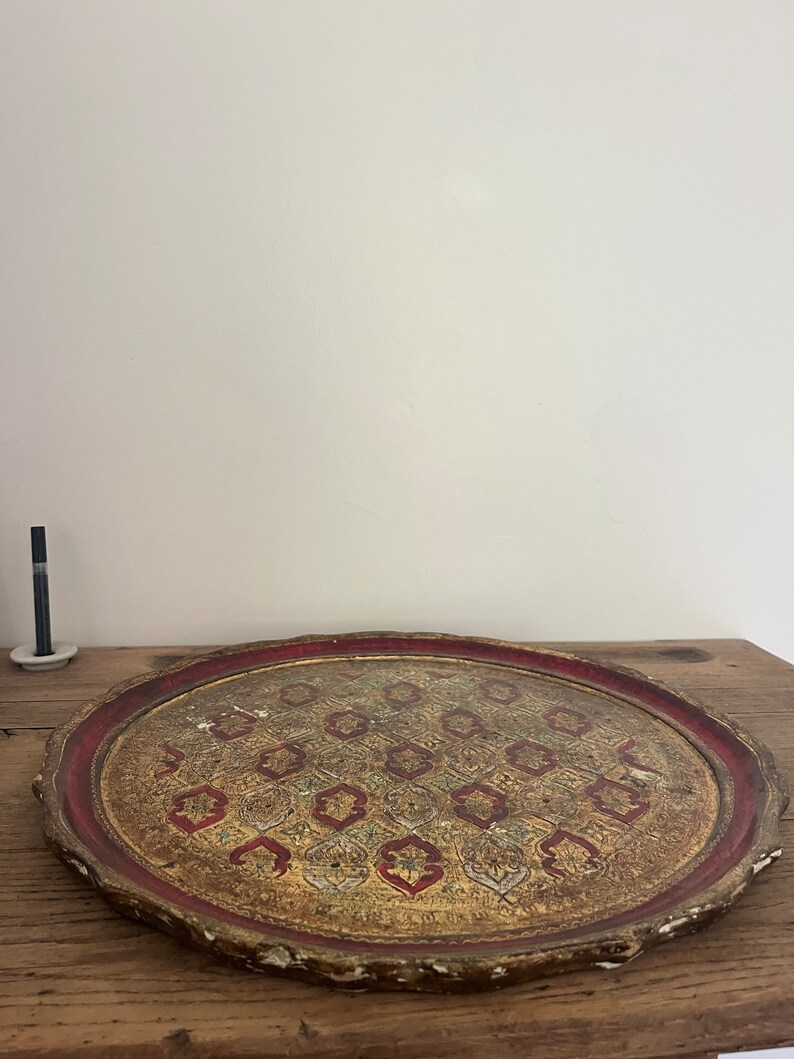 Vintage Italian Florentine Plateau / Tray - Etsy