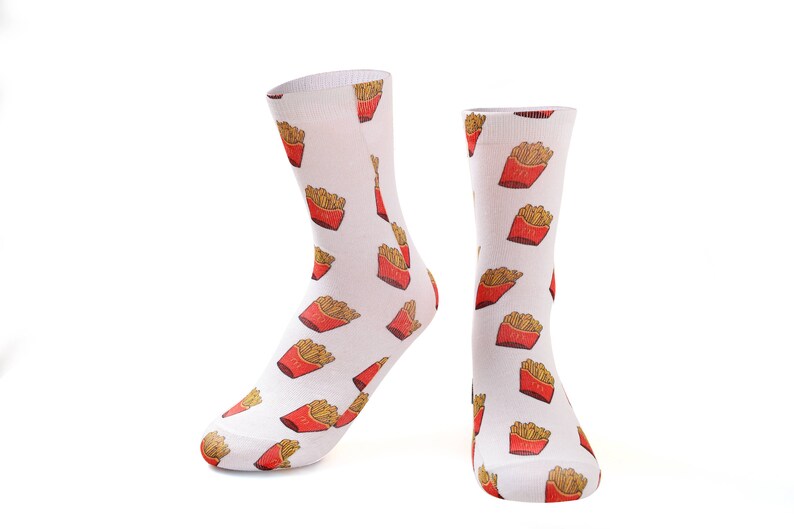 Potato Chips Socks.french Fries Socks.macca Socks.fastfood Socks.foodie ...