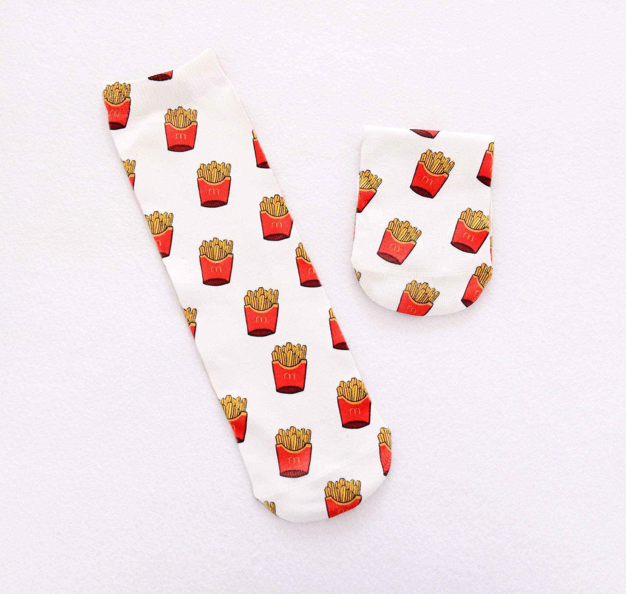 Potato Chips Socks.french Fries Socks.macca Socks.fastfood Socks.foodie ...