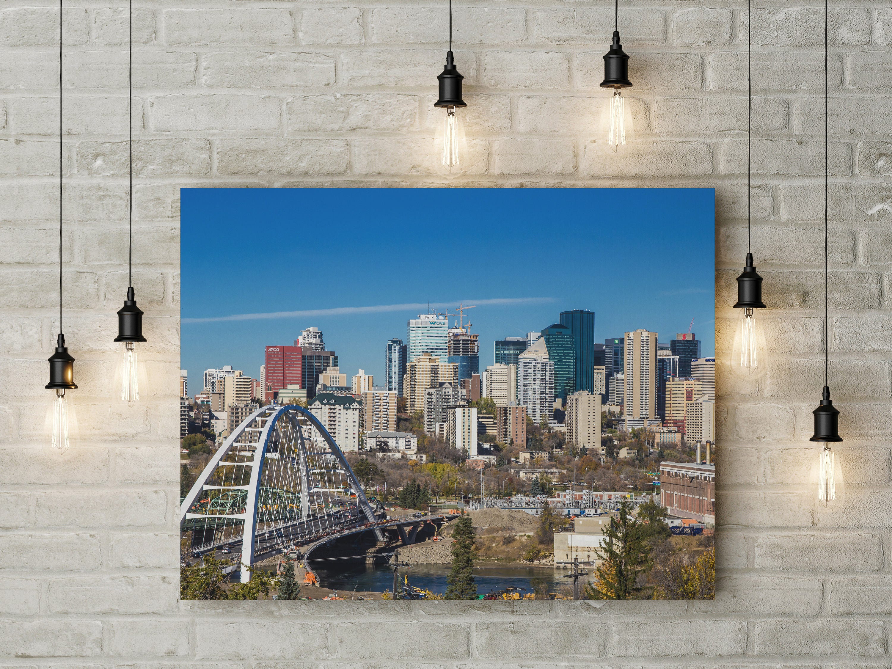 Walterdale Bridge Print Landscape Photography Canvas Wall Art Edmonton ...