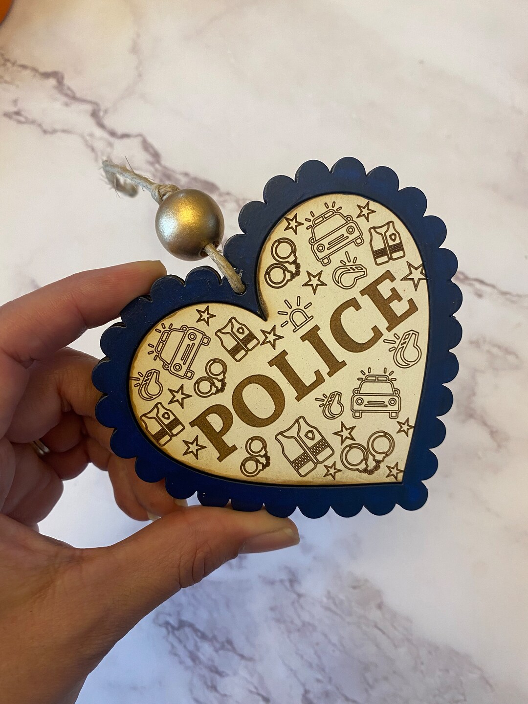Police LEO Law Enforcement Ornaments Nurse Life Scrub Life ER First ...