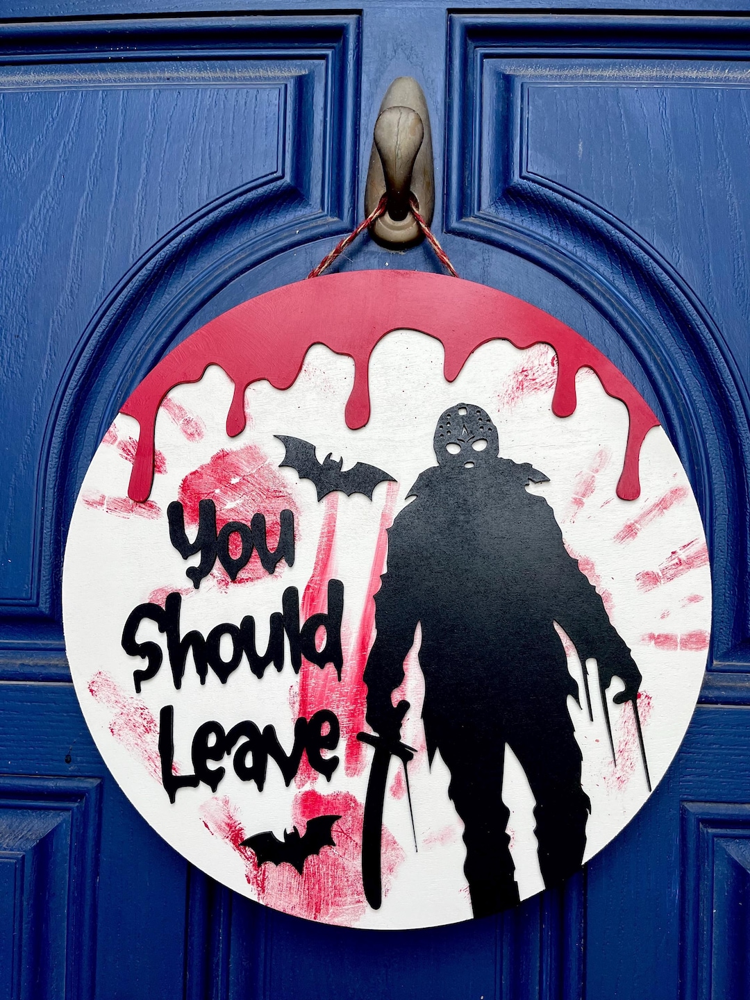 Serial Killer Halloween Door Hanger Sign Scary Movies - Etsy