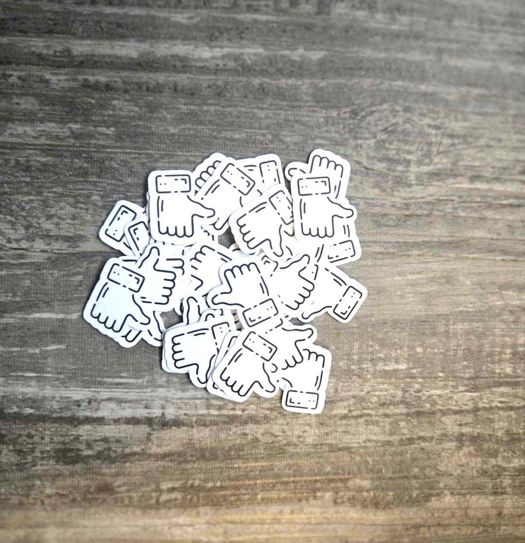 Mini Thumbs Up/down Stickers: Vinyl Approval or Disapproval Stickers ...