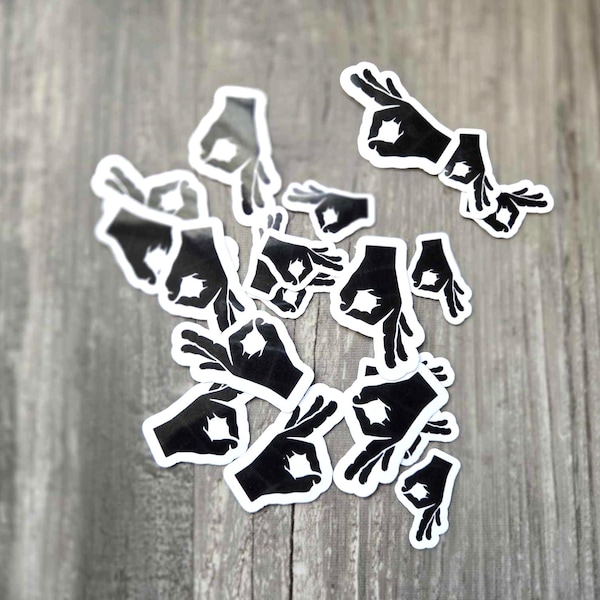 Hand Cut Stickers - Etsy