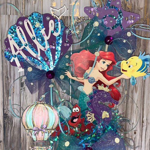 Princess Ariel Little Mermaid Birthday Personalized Gable - Etsy