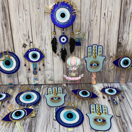Evil Eye Cupcake Toppers - Etsy