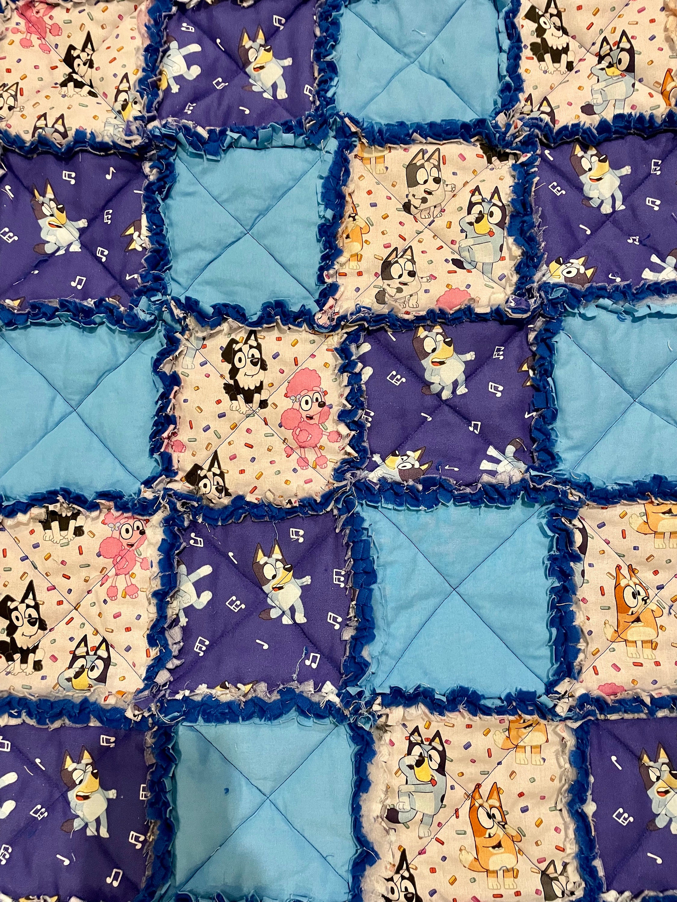 Bluey Quilted Throw - Etsy