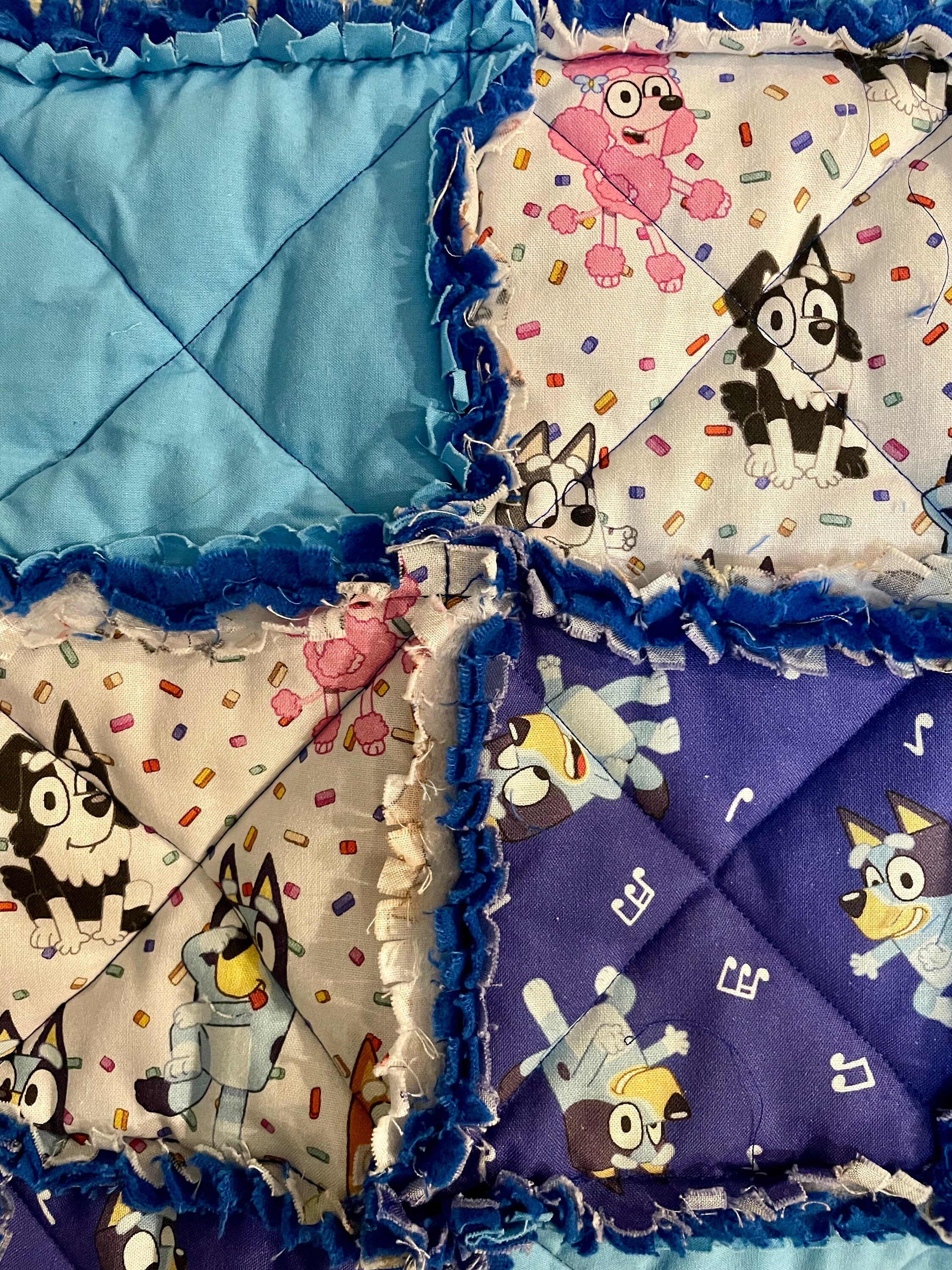 Bluey Quilted Throw - Etsy