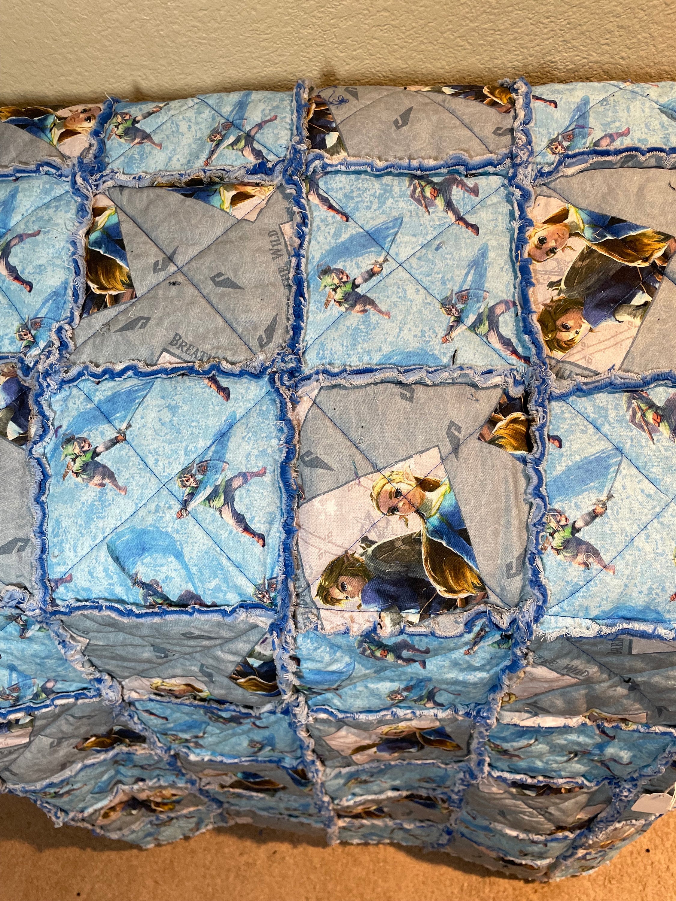 The Legend of Zelda Quilted Throw - Etsy