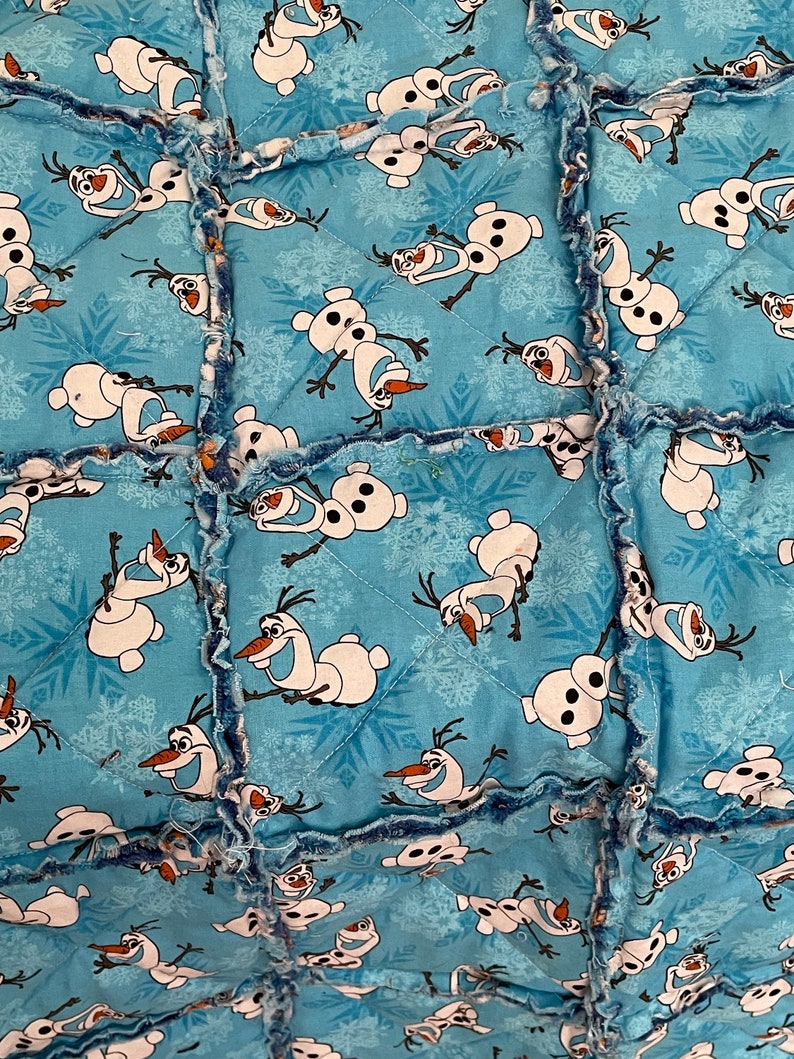 Disney Olaf Theme Quilted Throw - Etsy
