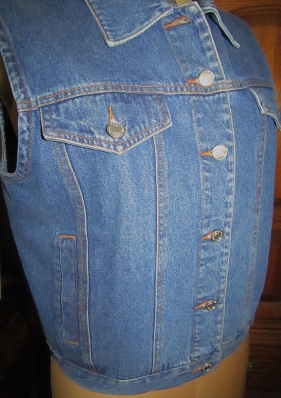 Pendleton ~ Denim ~ Vest ~ Wool Blanket Back ~ Mint … - Gem