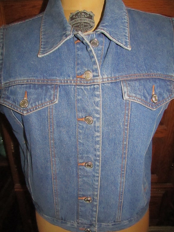 Pendleton ~ Denim ~ Vest ~ Wool Blanket Back ~ Mint … - Gem