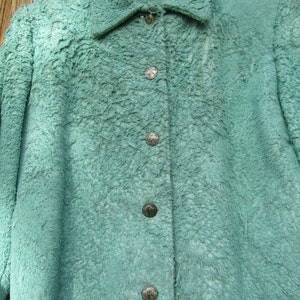 Scully ~ Turquoise Suede ~ Rough Out ~ Jacket ~ Nickle Buttons ...