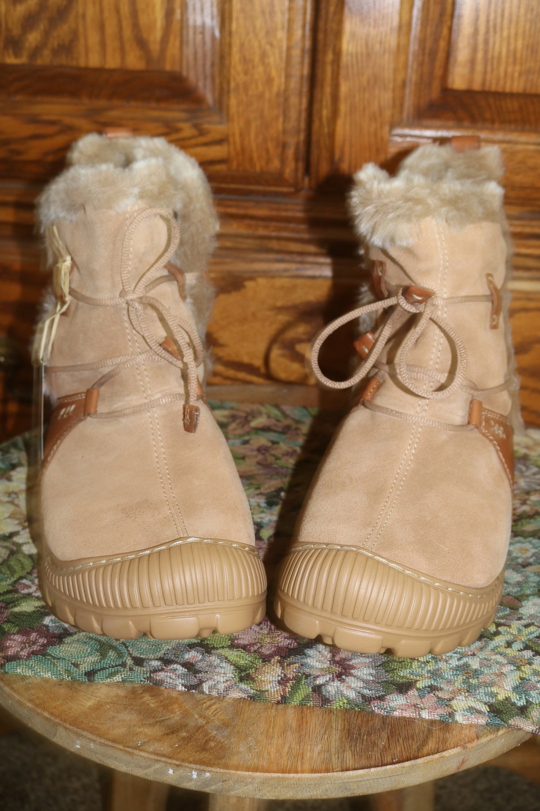 Earth ~ Boots ~ Tan ~ Suede ~ Vintage ~ Recycled ~ NIB ~ New ~ Women's ...