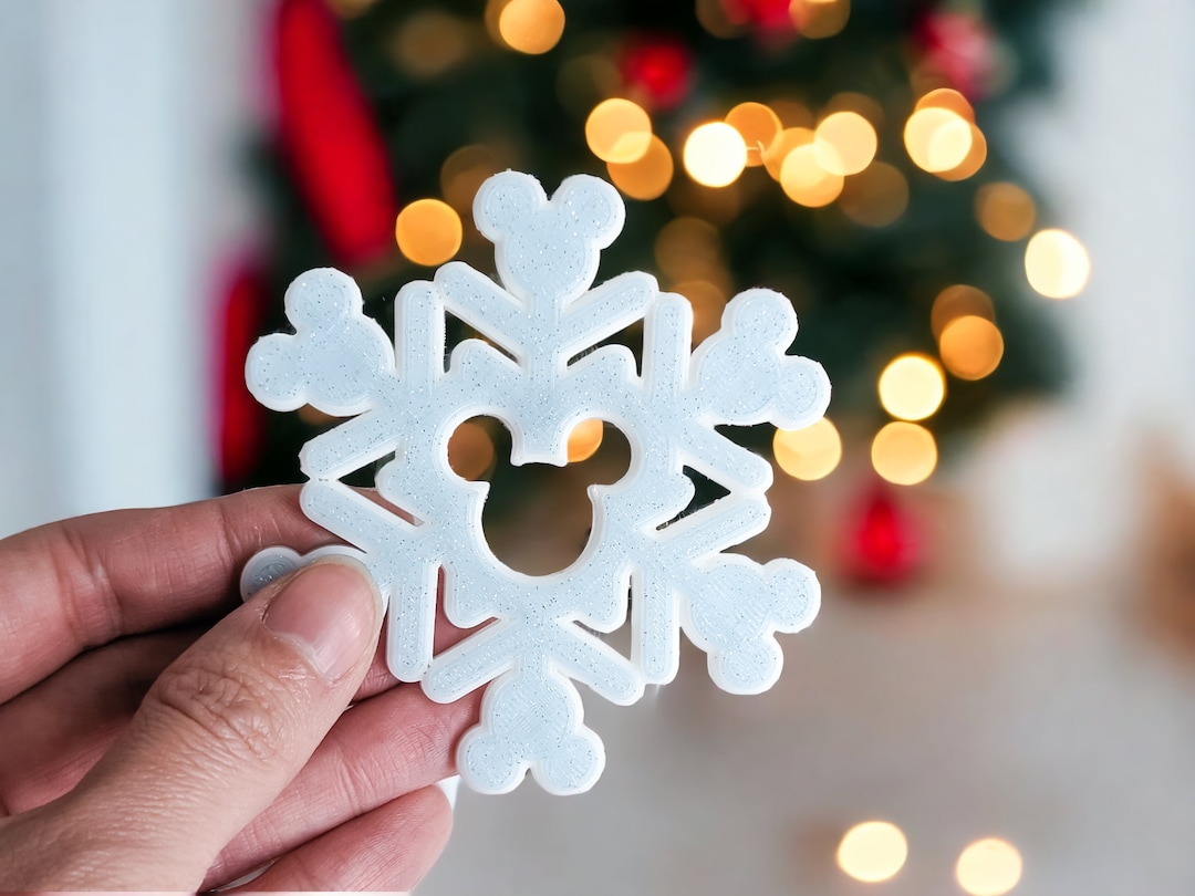 Hidden Mickey Snowflake Magnets - Style F 3D Printed - Etsy