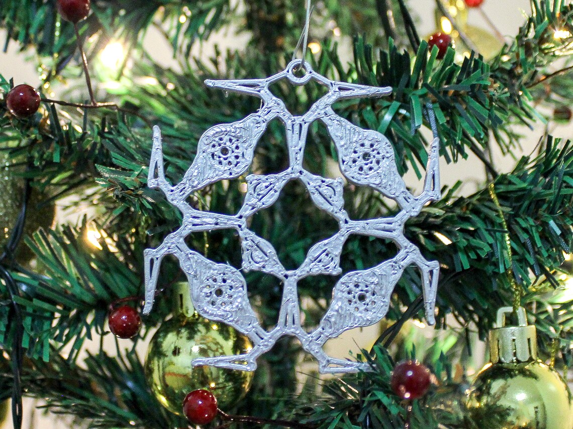 Tie Fighters 3D Printed Snowflake Ornaments | Etsy