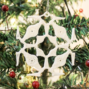 Tie Fighters 3D Printed Snowflake Ornaments - Etsy