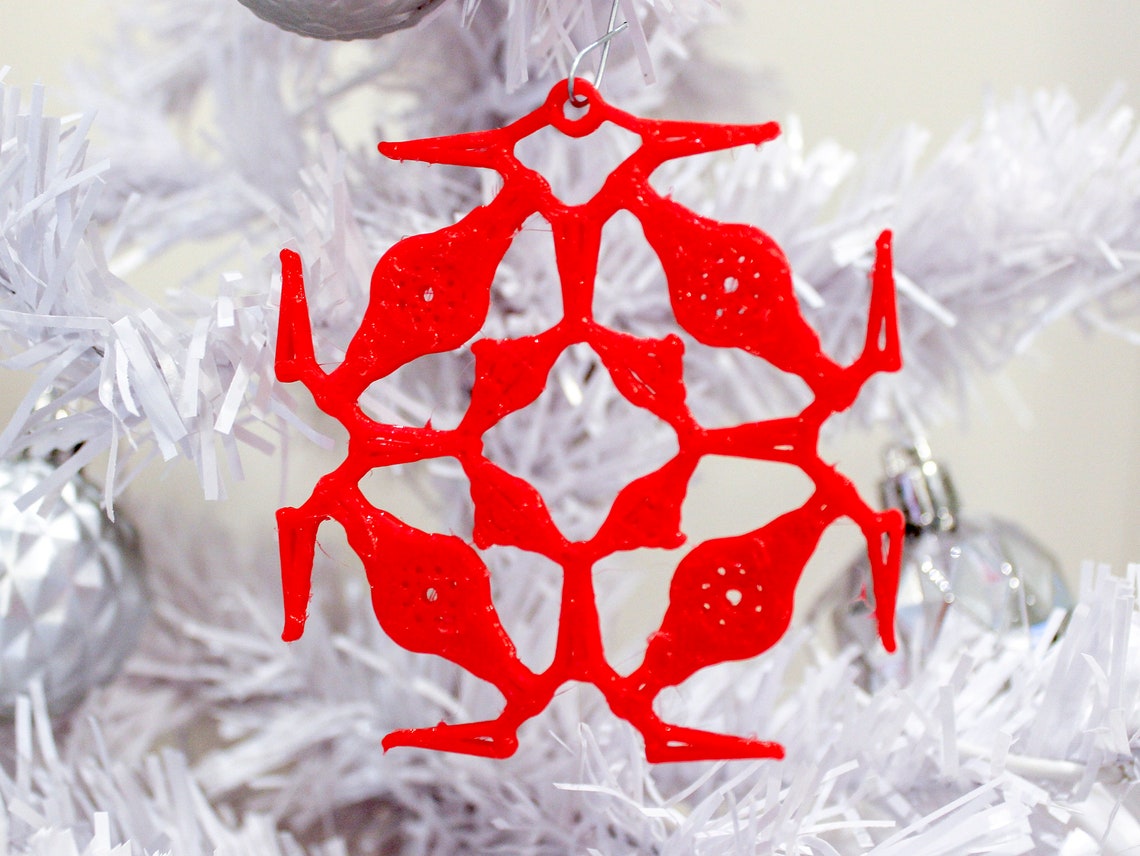 Tie Fighters 3D Printed Snowflake Ornaments - Etsy