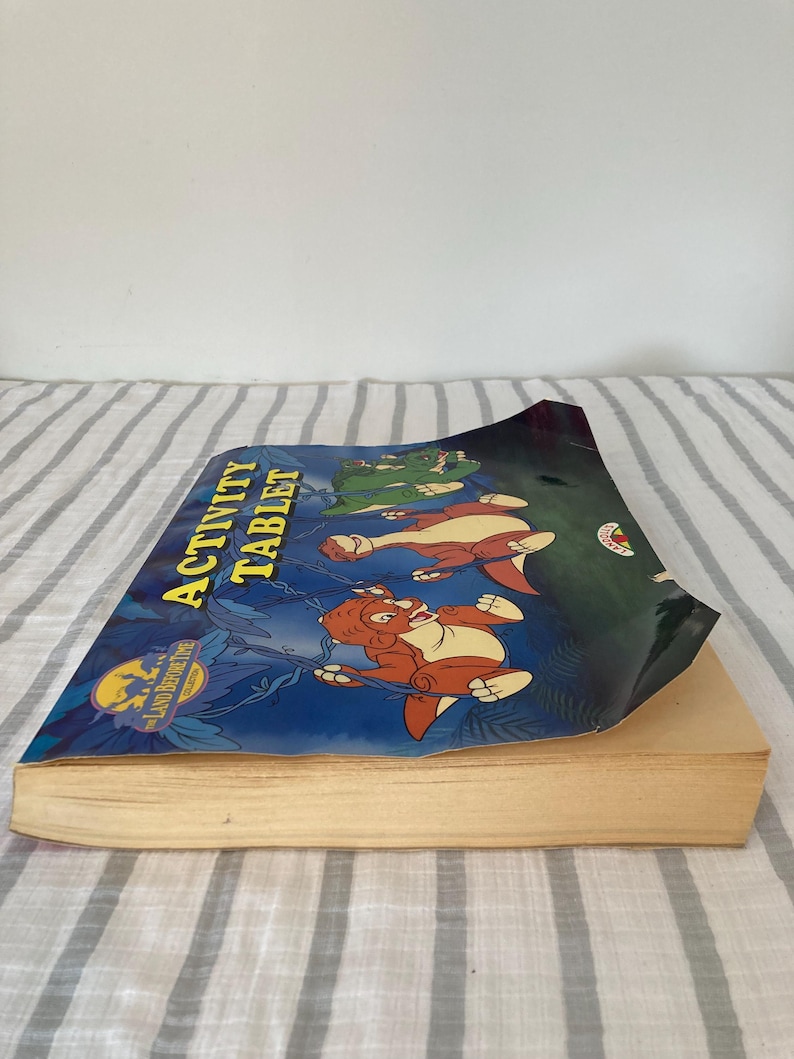 Vintage 1990s the Land Before Time Collection Activity Tablet, Coloring ...