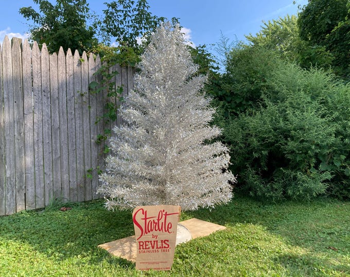 Vintage 6’ Starlite by Revlis Aluminum Silver Christmas Tree- No Stand ...