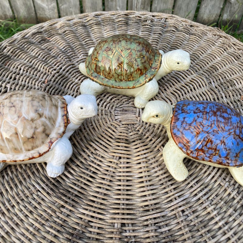 Porcelain Turtle - Etsy