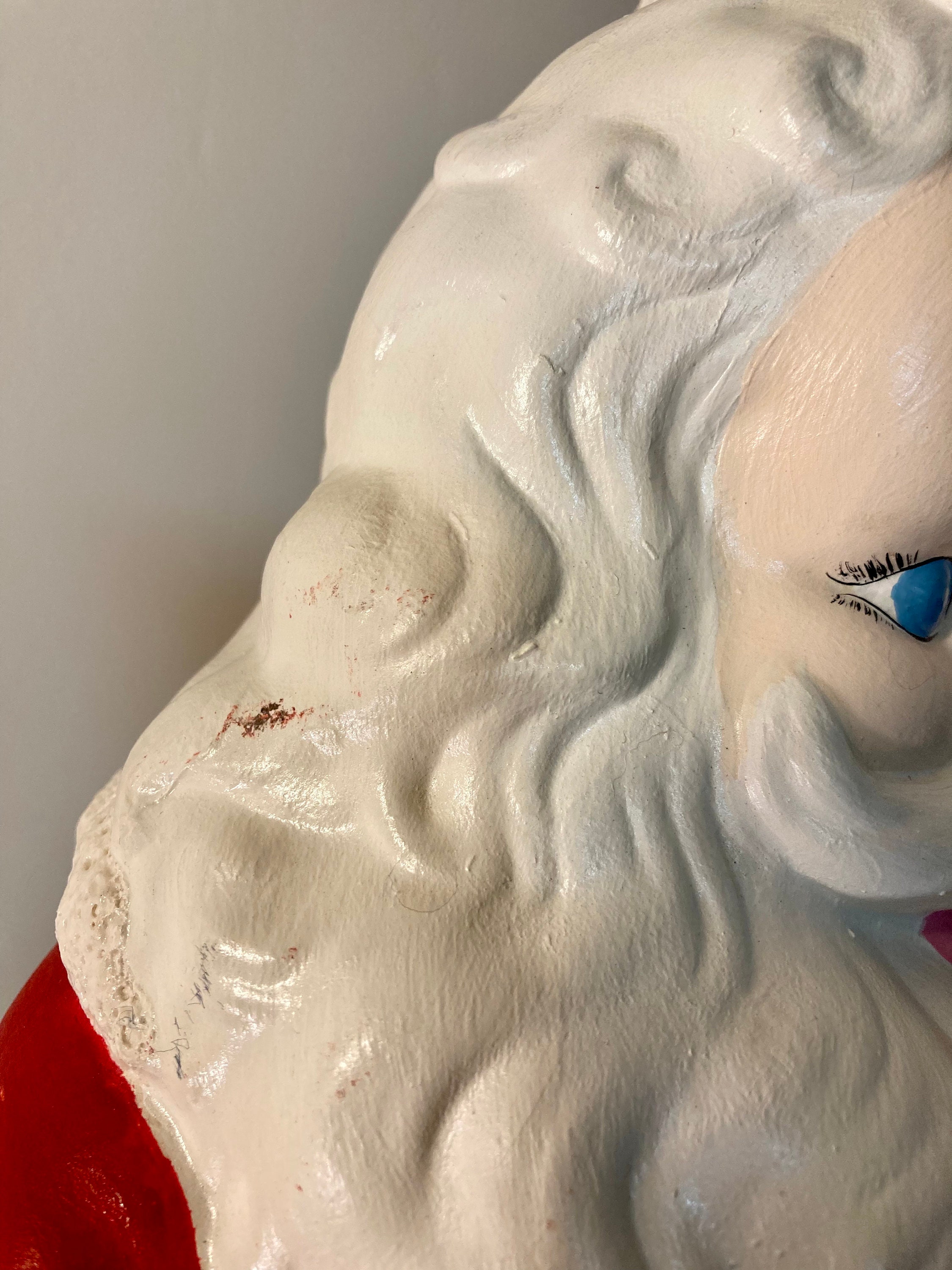Vintage Atlantic Molds Standing Winking Santa Claus Ceramic Figurine - Etsy