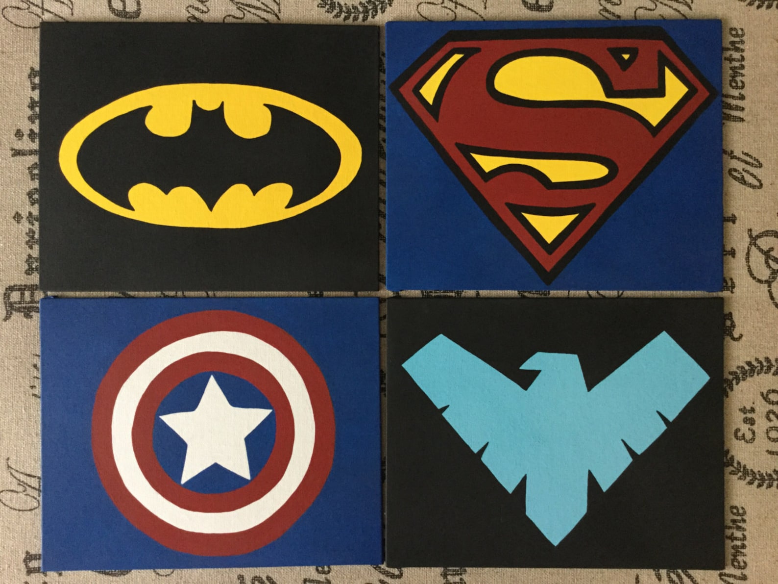 Superhero Canvas -- *NEW OPTIONS* Custom and Handmade, Super Hero Wall ...