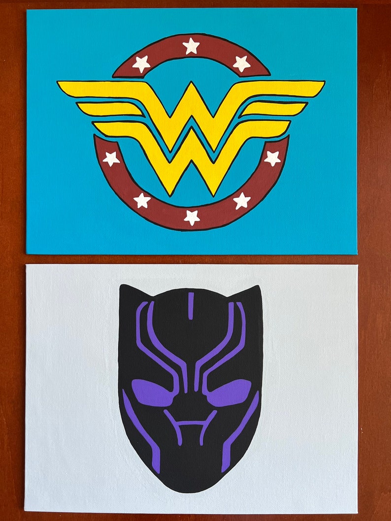 Superhero Canvas -- *NEW OPTIONS* Custom and Handmade, Super Hero Wall ...