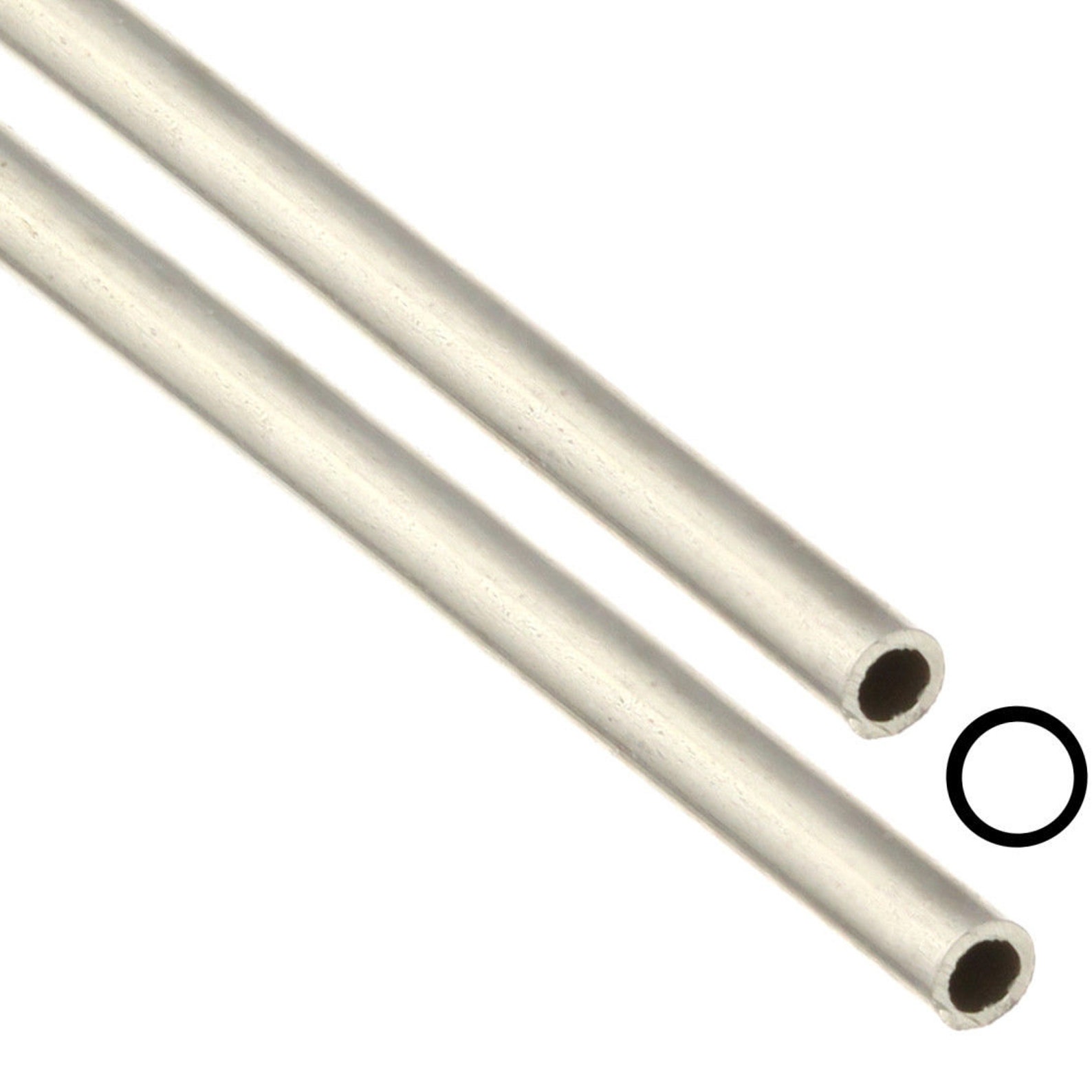 2pc Sterling Silver Round Seamless Tubing 1.8mm O.D Tube 12" Long MADE ...