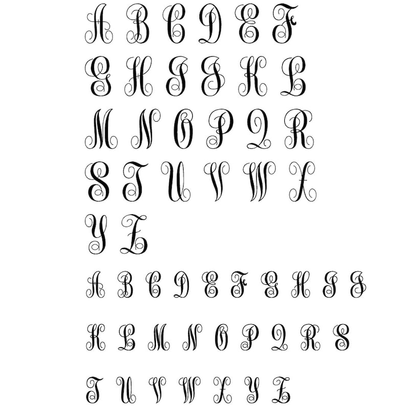 Custom Made 2 Initials Monogram Pattern Circle Necklace in - Etsy