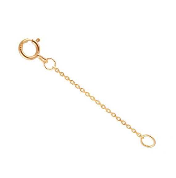 14k rose gold necklace extender store