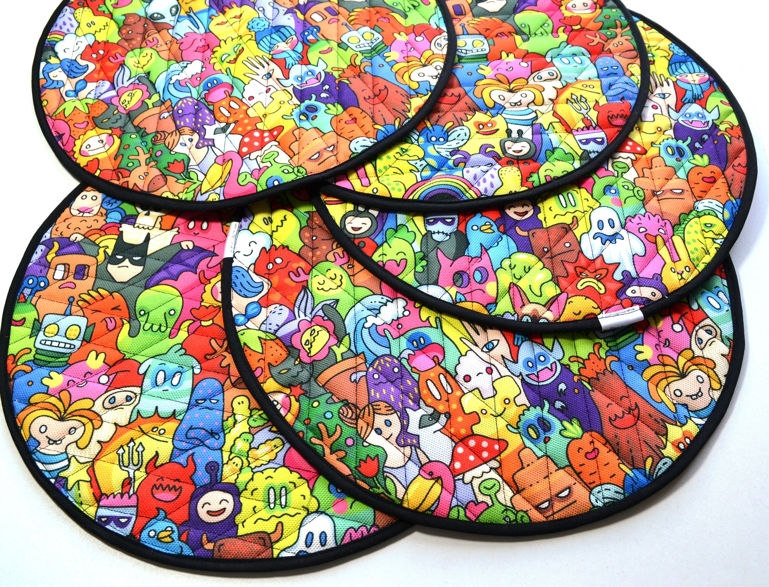 Funny Placemats Dinnerware Set Fabric Family Meeting Mats - Etsy