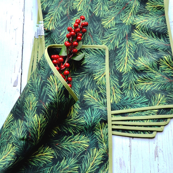 Placemats Leaf Pattern - Etsy