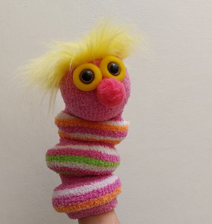 Caterpillar Professional Made Sock Puppet Unique Handmade Puppet ...