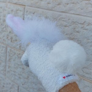 White Rabbit Puppet, Baby Birthday Gift, Soft Toy, Forest Animals ...