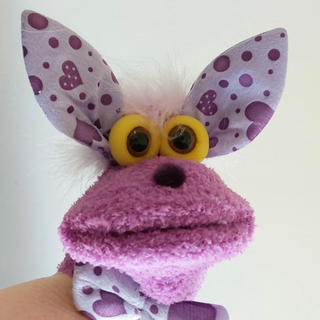 Funny Hand Puppet, Professional Unique Handmade, Movable Mouth Sock ...