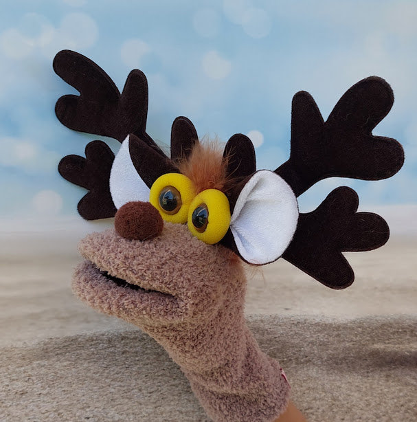 Moose Sock Puppet